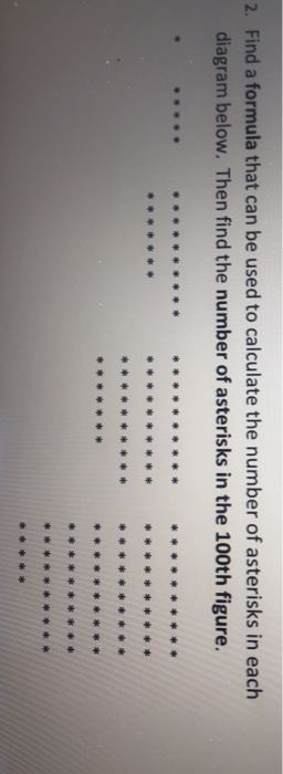 Solved 2. Find a formula that can be used to calculate the | Chegg.com
