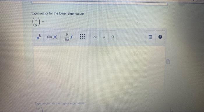 Solved Format: - Enter eigenvalues separated by a comma. - | Chegg.com