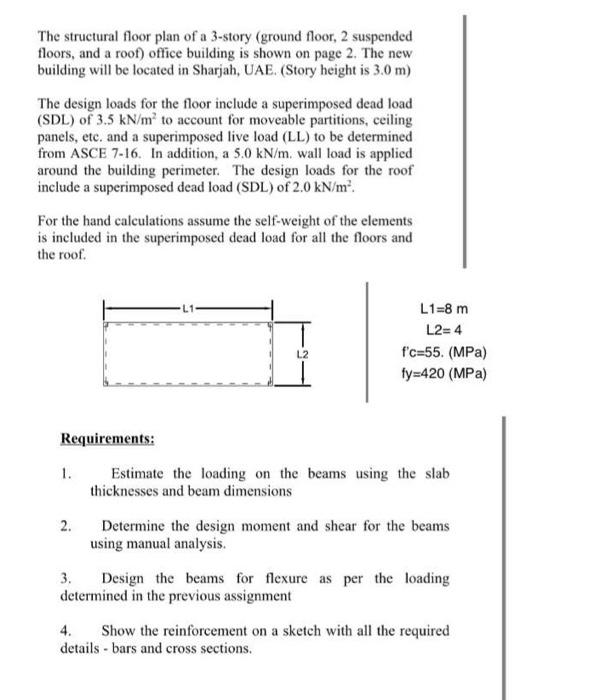 The structural floor plan of a 3-story (ground floor, | Chegg.com