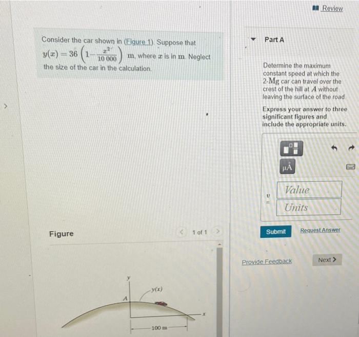 Solved A Review Part A Consider the car shown in (Figure 1). | Chegg.com