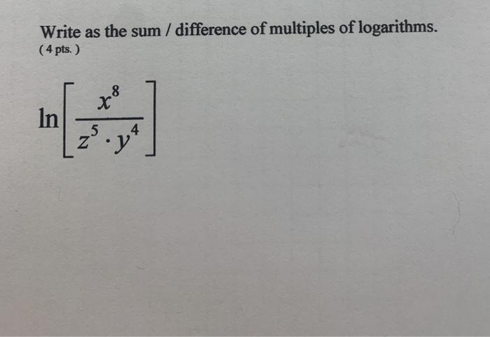 Solved Write as the sum / difference of multiples of | Chegg.com
