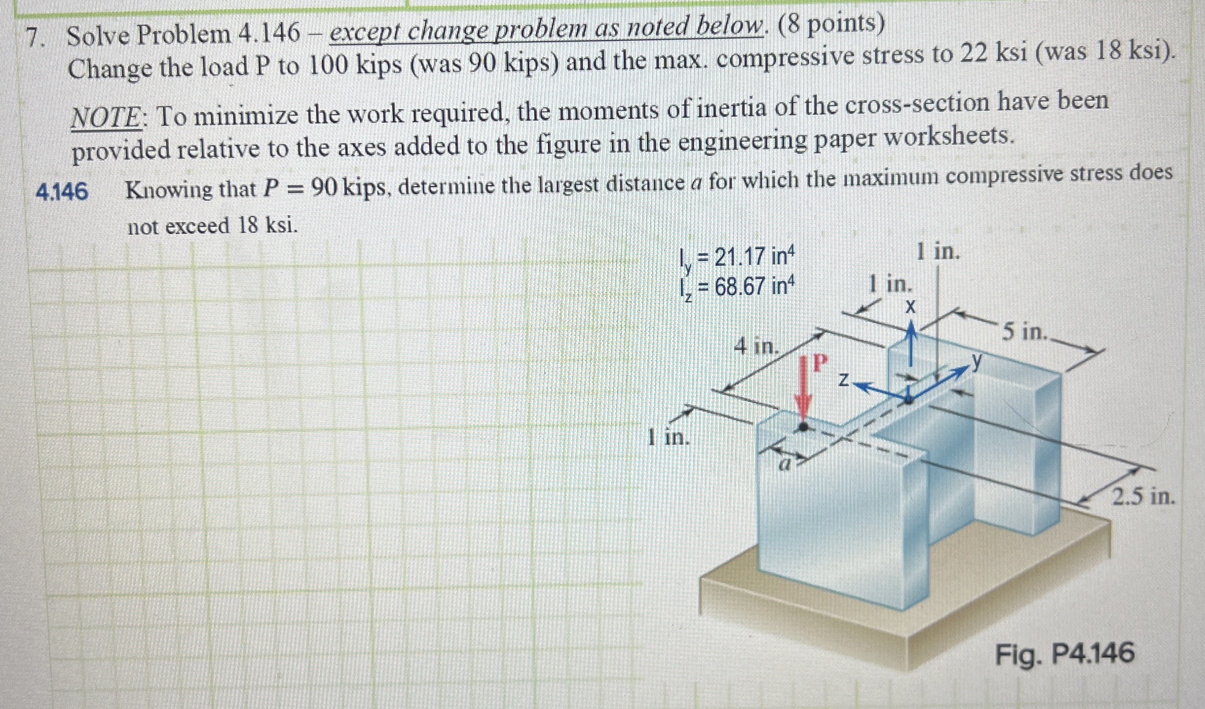 Solved Solve Problem 4.146 - ﻿except change problem as noted | Chegg.com