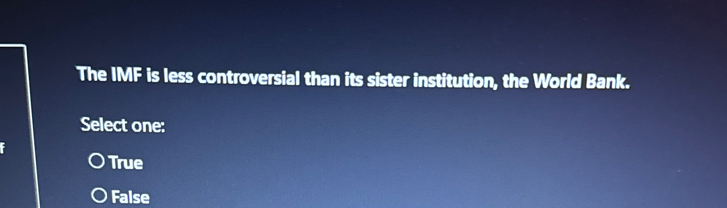 Solved The IMF is less controversial than its sister | Chegg.com
