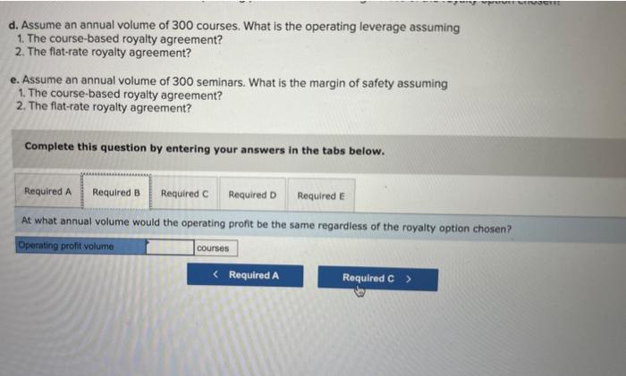 Solved Problem 3-62 (Static) CVP, Operating Leverage, and | Chegg.com
