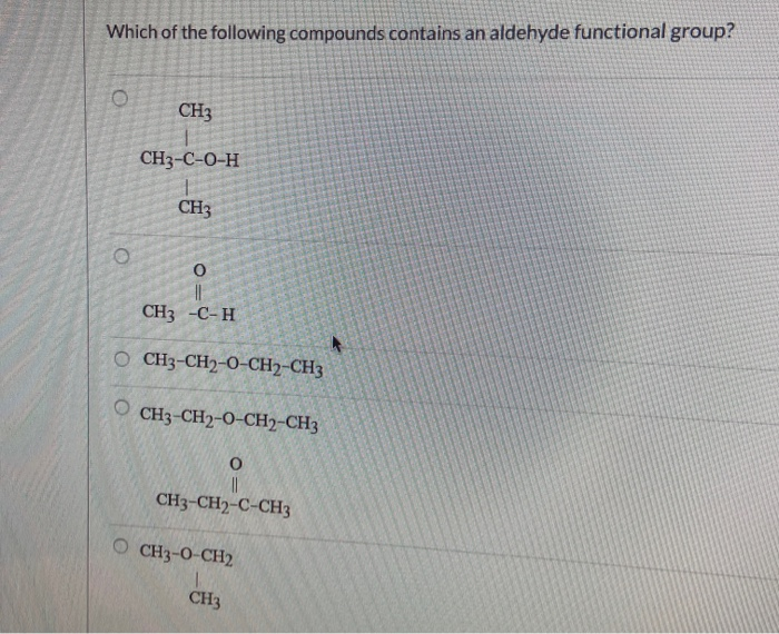 Solved What is the IUPAC name for this compound? CH3C-H | Chegg.com