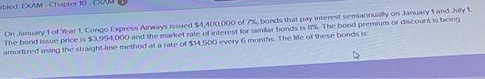 On January 1 of Year 1 . Congo Express Airways Issued | Chegg.com