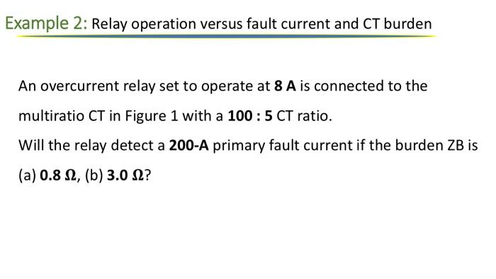 Solved An overcurrent relay set to operate at 8A is | Chegg.com