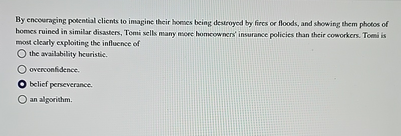 Solved By encouraging potential clients to imagine their | Chegg.com