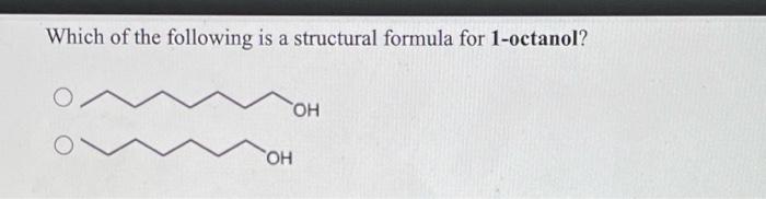 Solved Which of the following is a structural formula for | Chegg.com