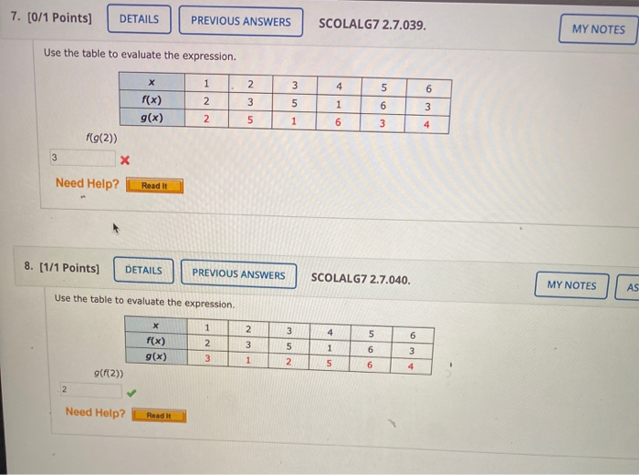 Solved 7. (0/1 Points] DETAILS PREVIOUS ANSWERS SCOLALG7 | Chegg.com