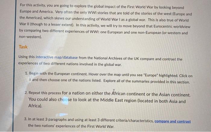 For this activity, you are going to explore the | Chegg.com