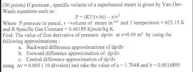 Solved (30 ﻿points) ﻿If pressure, specific volume of a | Chegg.com