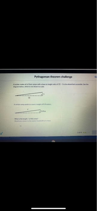 Solved Pythagorean theorem challenge A bulice makes all of | Chegg.com