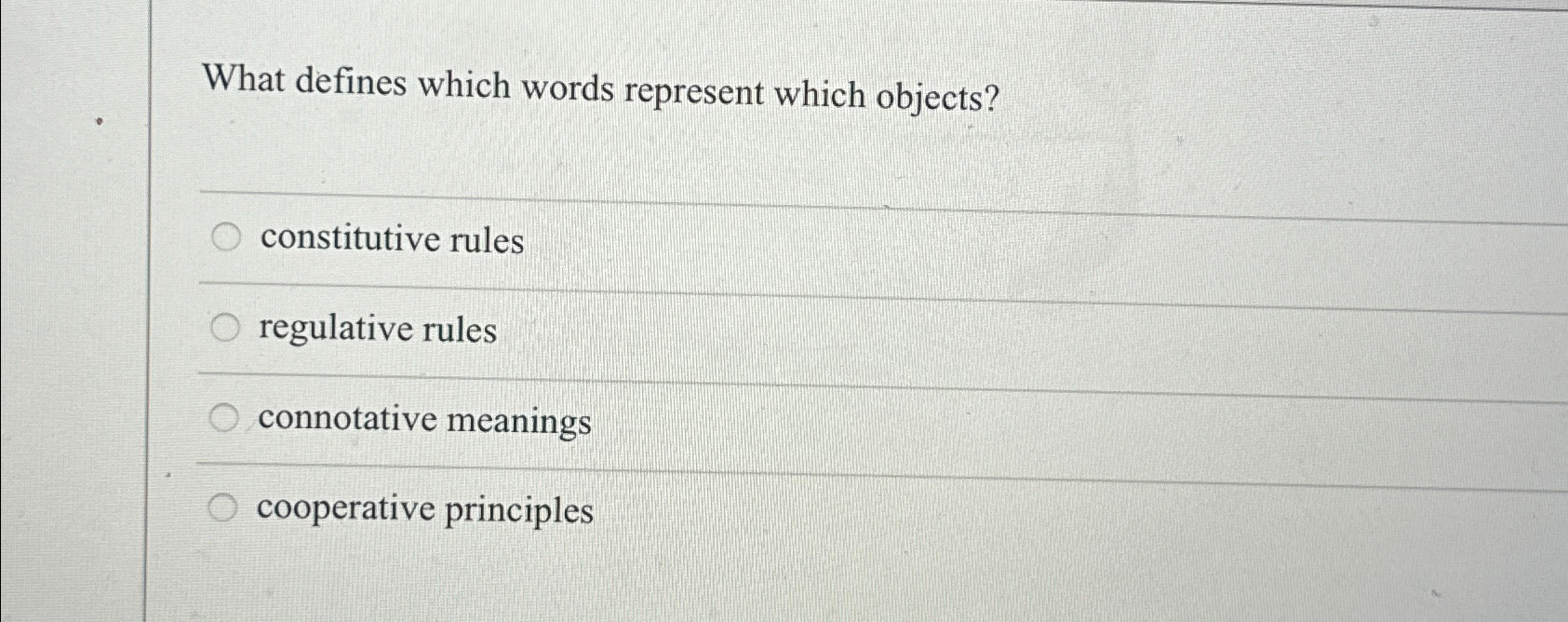Solved What defines which words represent which | Chegg.com
