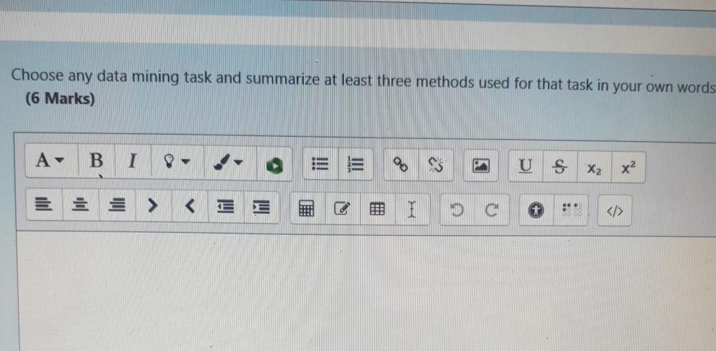 Solved Choose any data mining task and summarize at least | Chegg.com