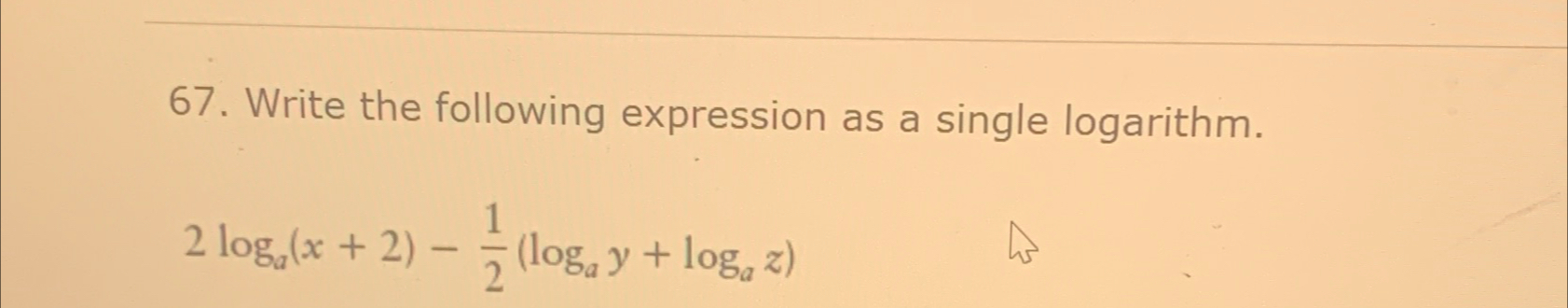 Solved Write the following expression as a single | Chegg.com