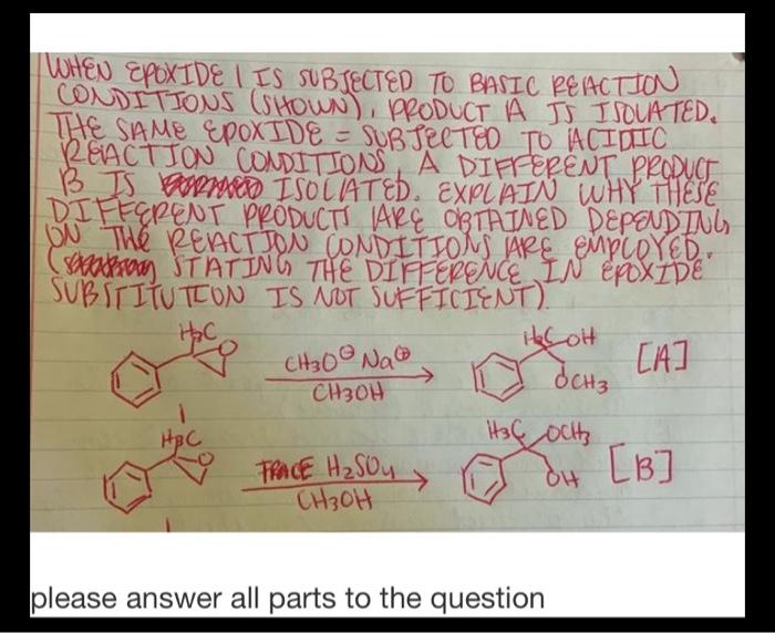 Solved WHEN EPOXIDE IIS SUBSECTED TO BASIC REACTION | Chegg.com