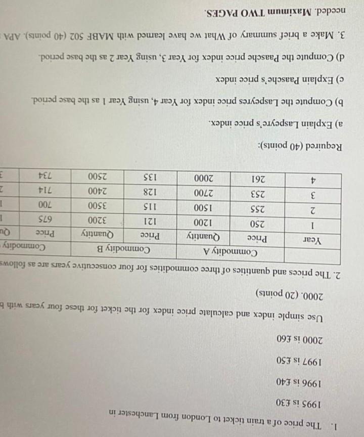 Solved for 3rd part topics are algebra,linear | Chegg.com