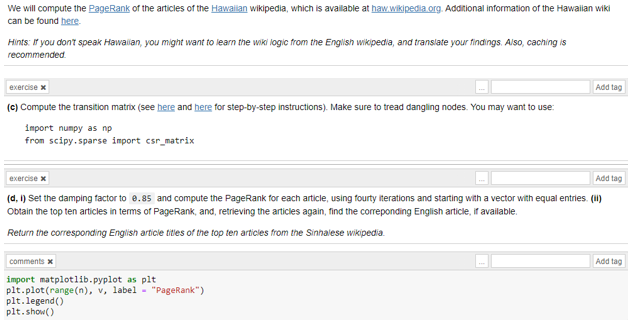 Solved Please write in python.We will compute the PageRank | Chegg.com