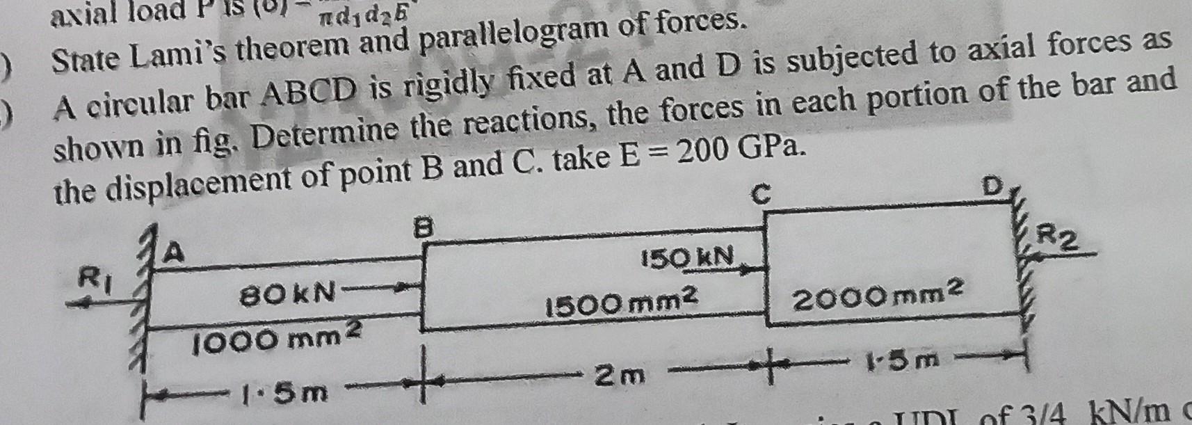 Solved State Lami's theorem and parallelogram of forces. A | Chegg.com Solved State Lami's theorem and parallelogram of forces. A | Chegg.com