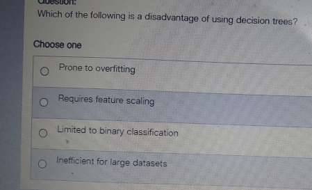 Solved Which of the following is a disadvantage of using | Chegg.com