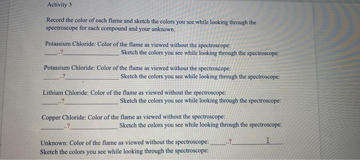 Solved Data Activity 1 Data Table 1 Light Source 3 Light | Chegg.com