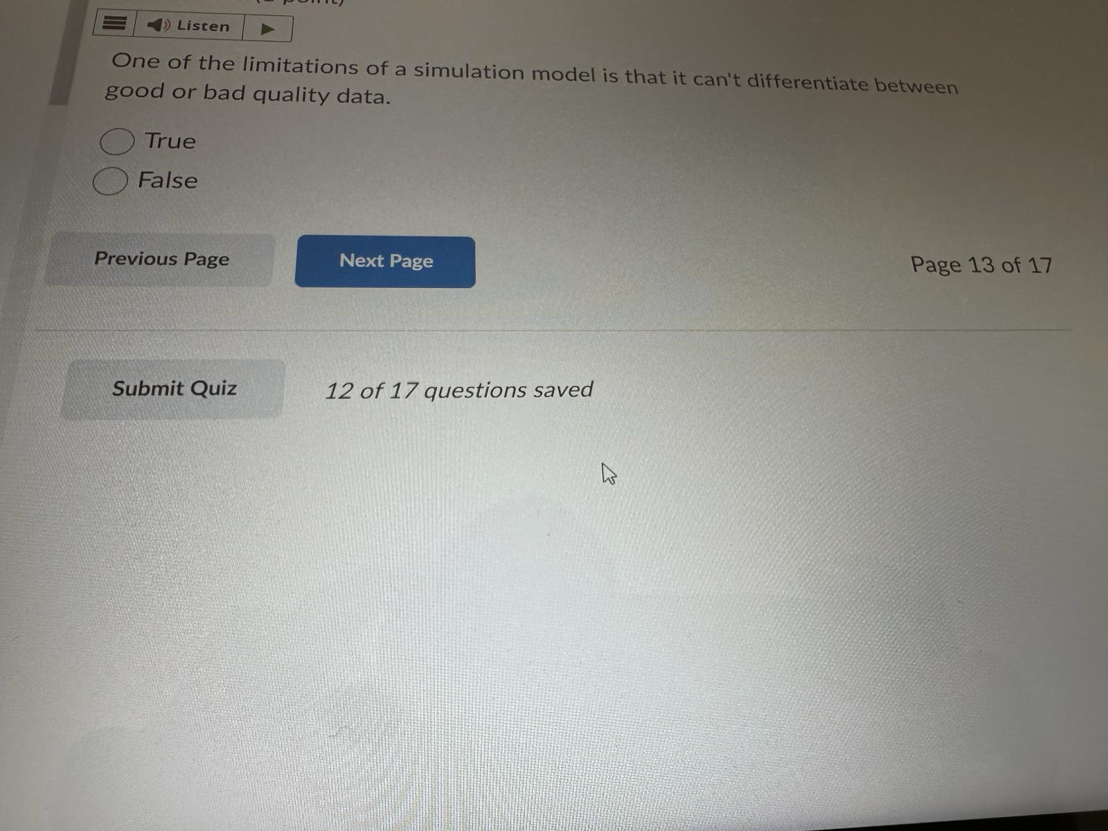 Solved One of the limitations of a simulation model is that | Chegg.com