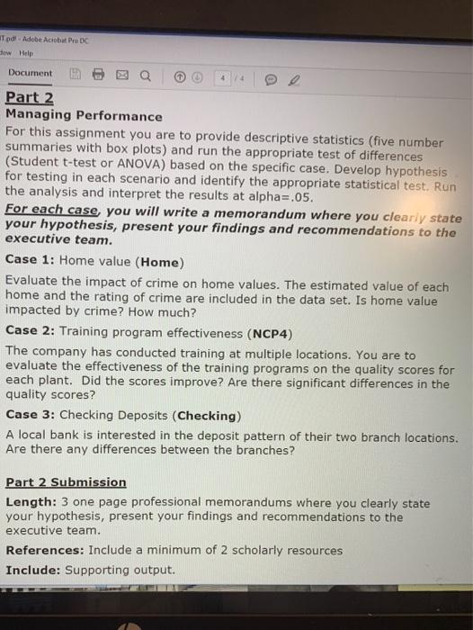 Solved IT pdf Adobe Acrobat Pro DC dow Help Document 4 4 | Chegg.com
