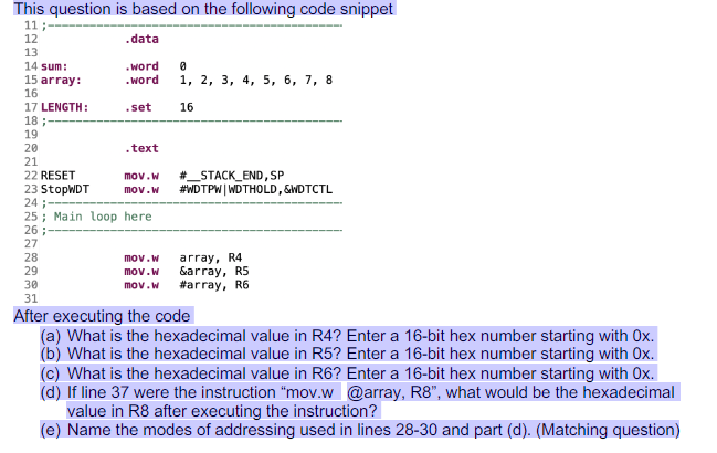 Solved What is the hexadecimal value in R4? ﻿Enter a 16-bit | Chegg.com