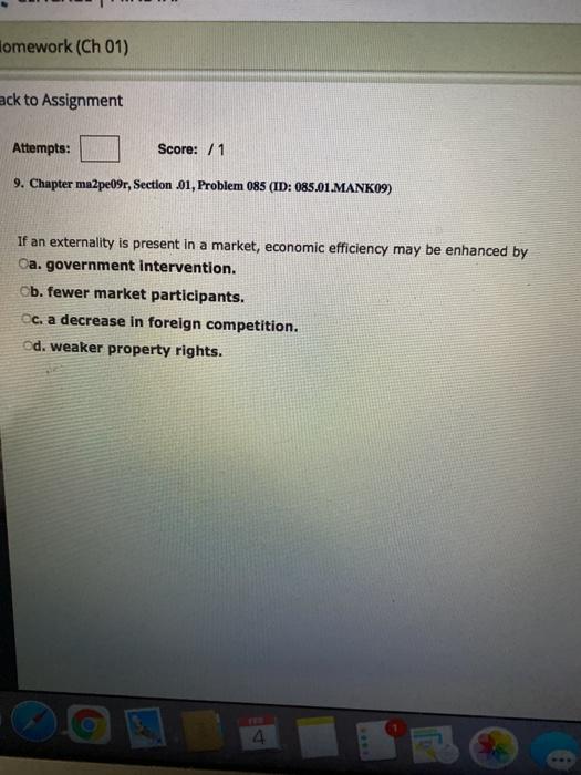 Solved Homework (Ch 01) ack to Assignment Attempts: Score: | Chegg.com