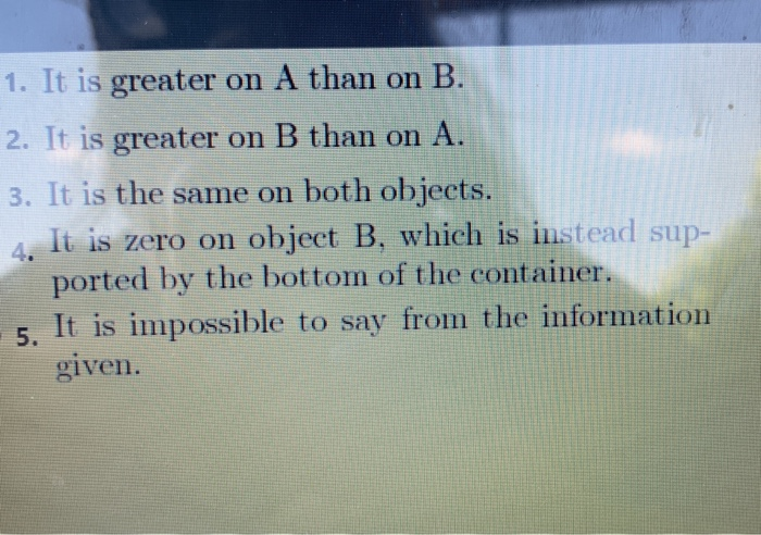 Solved Two objects have precisely the same volume but | Chegg.com