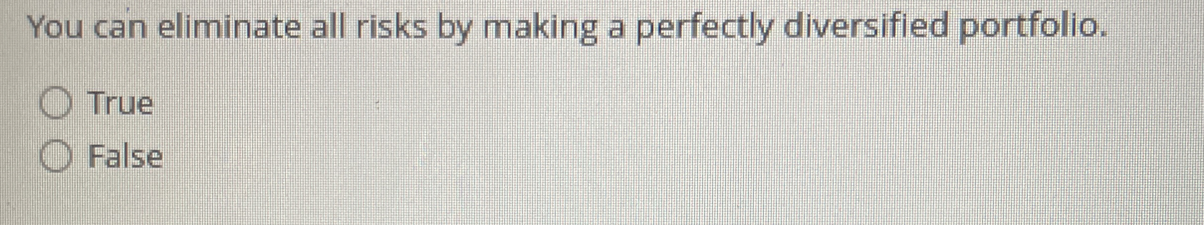 Solved You can eliminate all risks by making a perfectly | Chegg.com