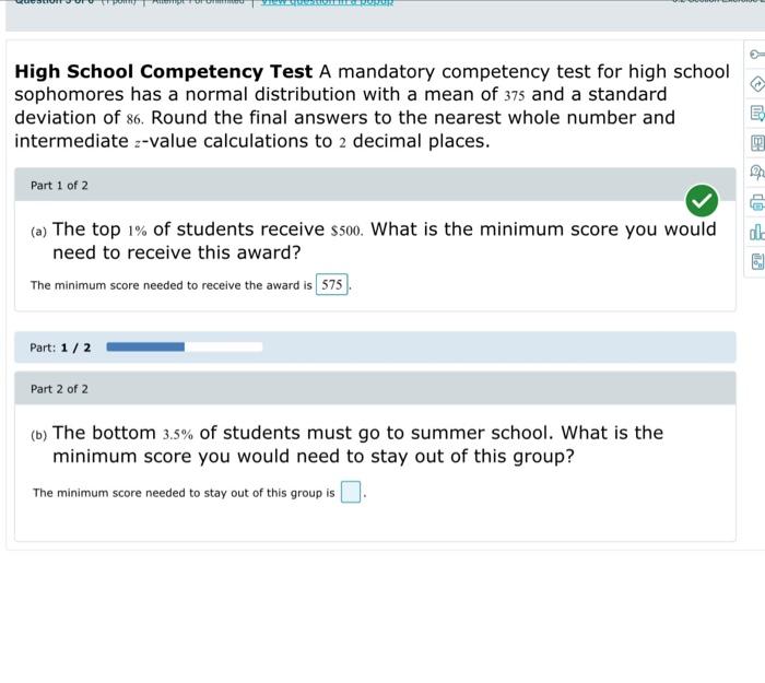 Solved The bottom of 3.5% of students must go to summer | Chegg.com