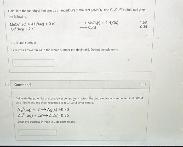 [Solved]: Calculate the standard free energy change(DG ( )