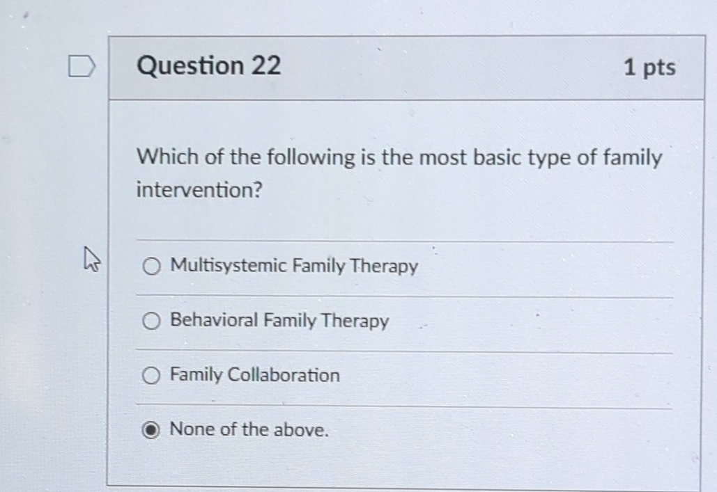 Solved Question 221 ﻿ptsWhich of the following is the most | Chegg.com