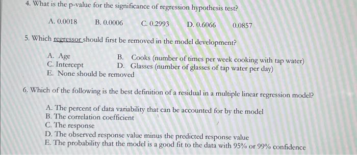 Solved Questions 4, 5 and 6 are based on the following: A | Chegg.com