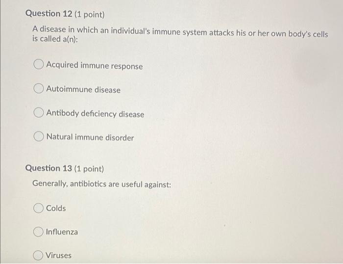 Solved Question 1 (1 point) Pathogens can enter the body | Chegg.com