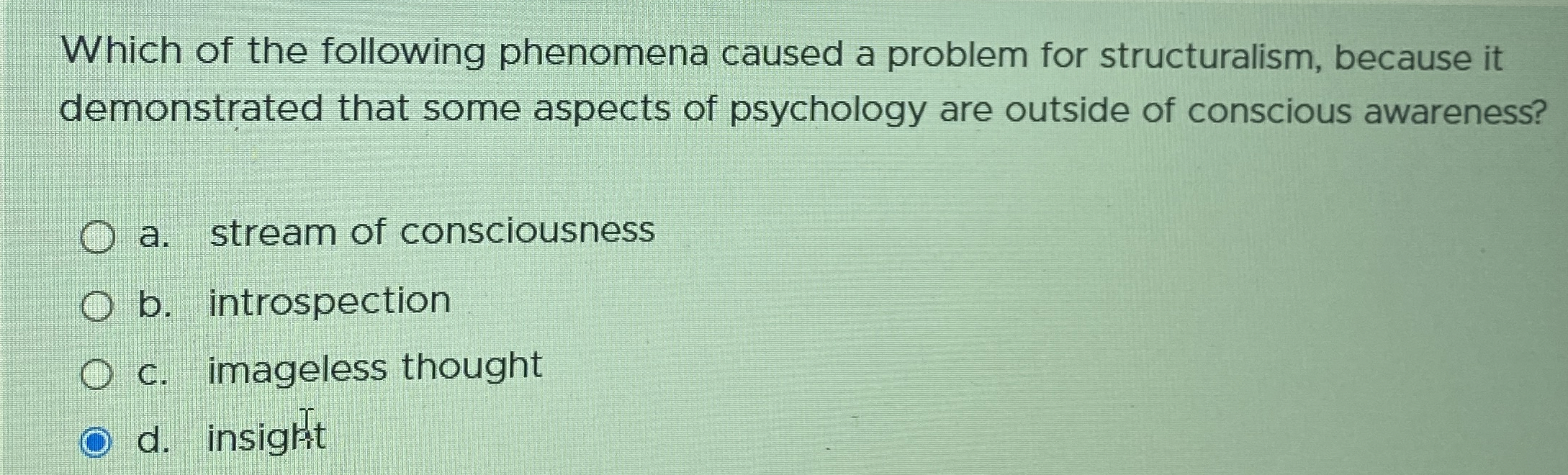 Solved Which of the following phenomena caused a problem for | Chegg.com