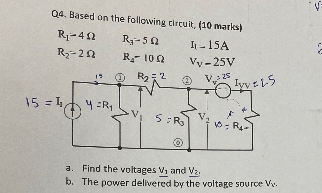 Solved Q4. ﻿Based on the following circuit, ( 10 | Chegg.com