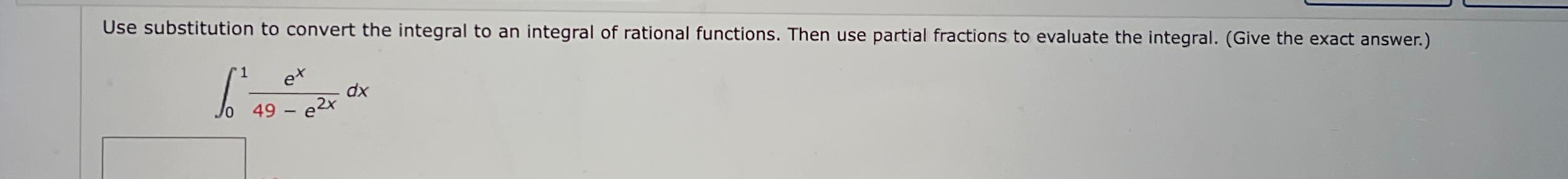Solved Use substitution to convert the integral to an | Chegg.com
