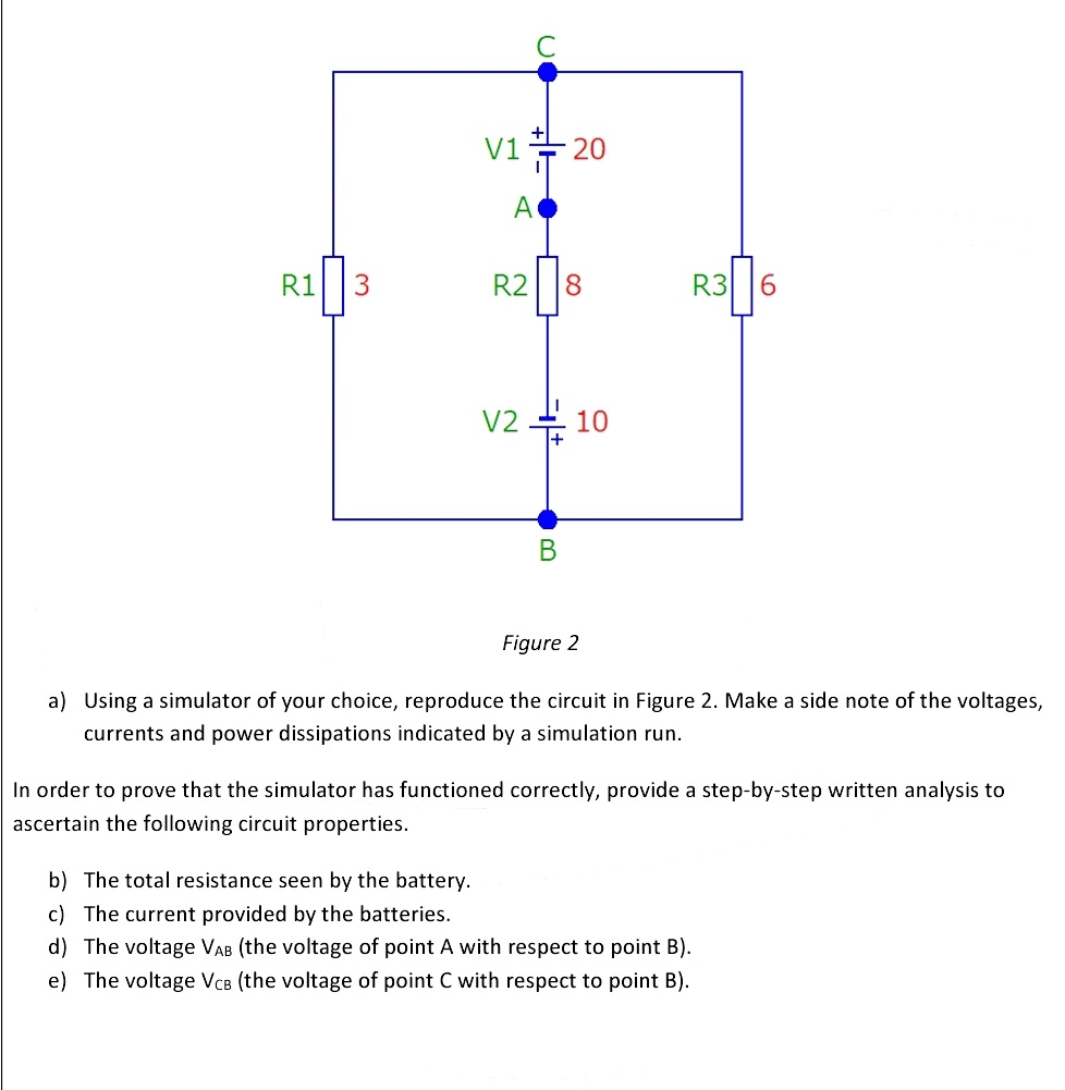 Solved Figure 2a) ﻿Using a simulator of your choice, | Chegg.com