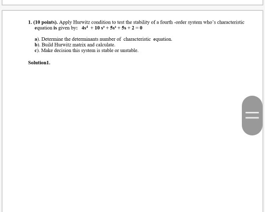 Solved 2. (10 points). Apply Routh condition to test the | Chegg.com