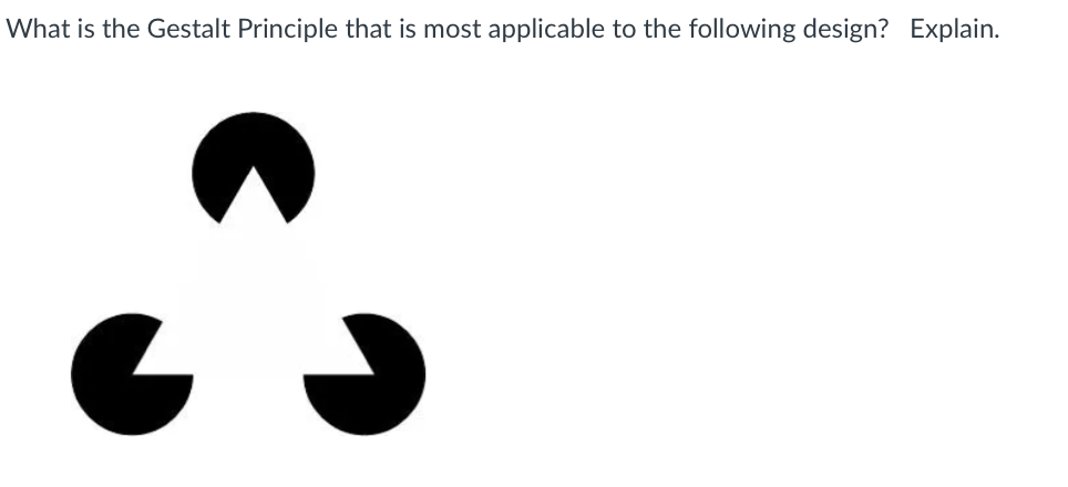 Solved What is the Gestalt Principle that is most applicable | Chegg.com