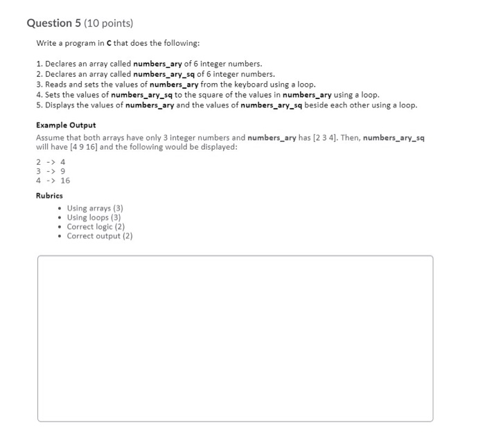 Solved Question 5 10 Points Write A Program In C That Does 8080