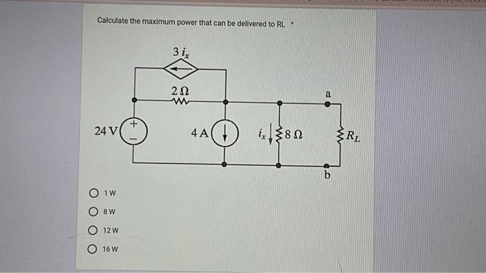 Solved Calculate the maximum power that can be delivered to | Chegg.com