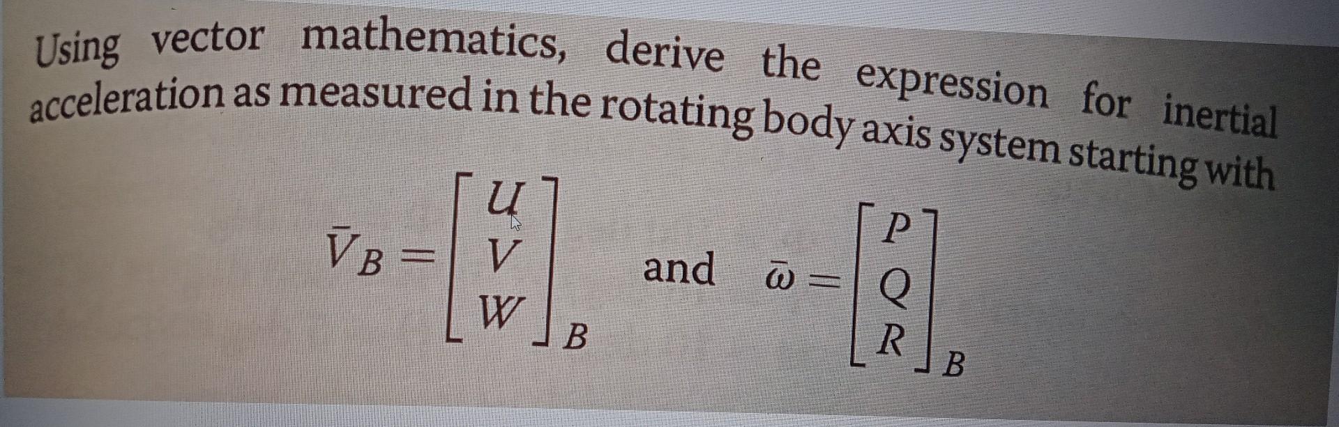 Solved Using vector mathematics, derive the expression for | Chegg.com
