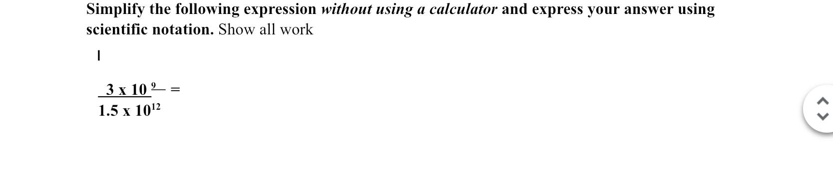 Solved Simplify the following expression without using a | Chegg.com