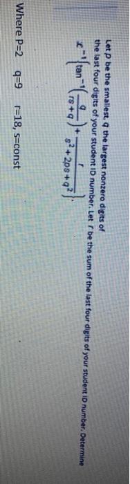 Solved Let p be the smallest. q the largest nonzero digits | Chegg.com