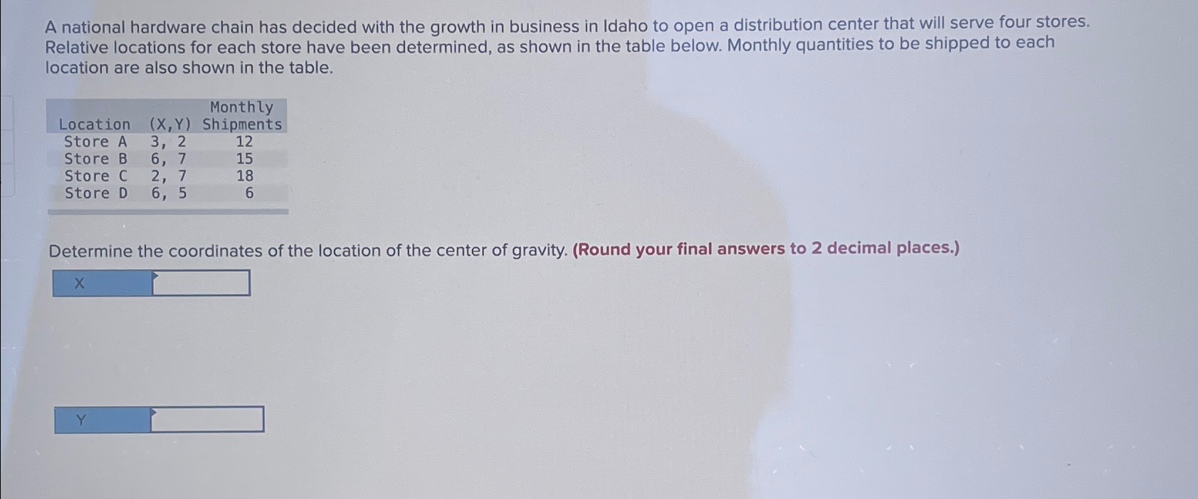Solved A national hardware chain has decided with the growth | Chegg.com