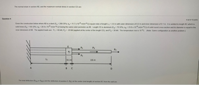 Solved Problem 1) The gymnasium 1-inch diameter pull-up bar, | Chegg.com